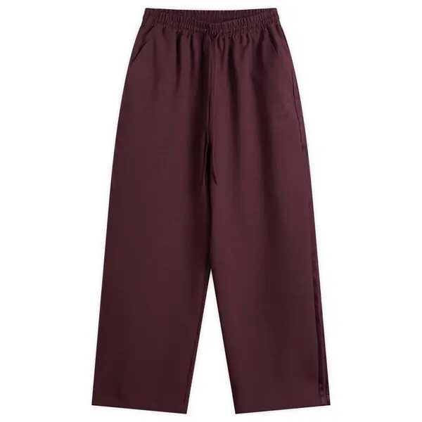 Y3 Shamar Wide Leg Track Pants - Maroon