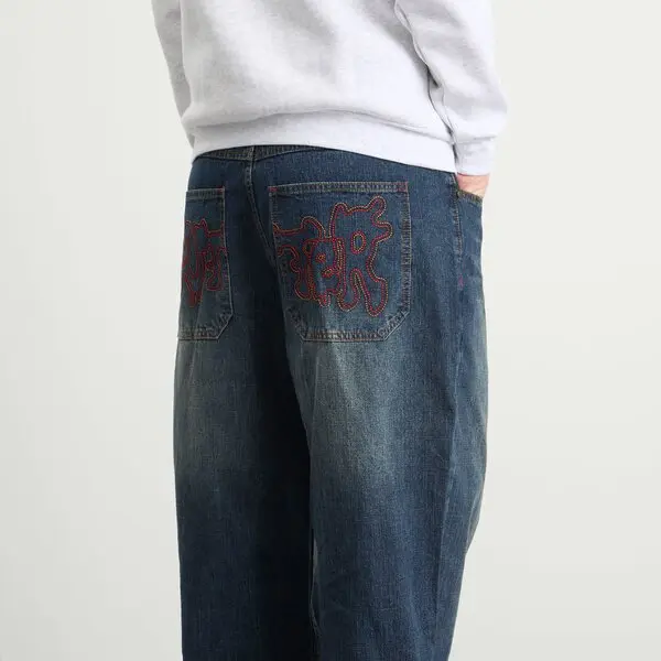 BUTTER GOODS Blotch Baggy Denim Jeans