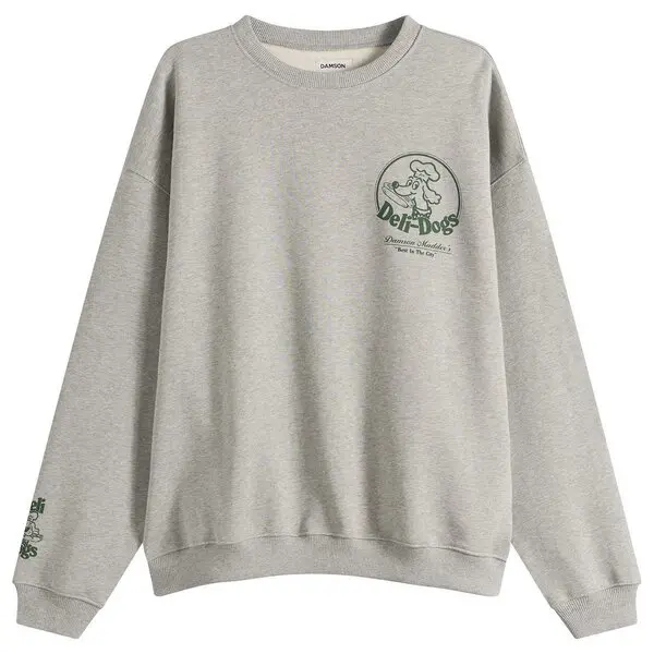 DAMSON MADDER Deli Dog Sweatshirt - Grey