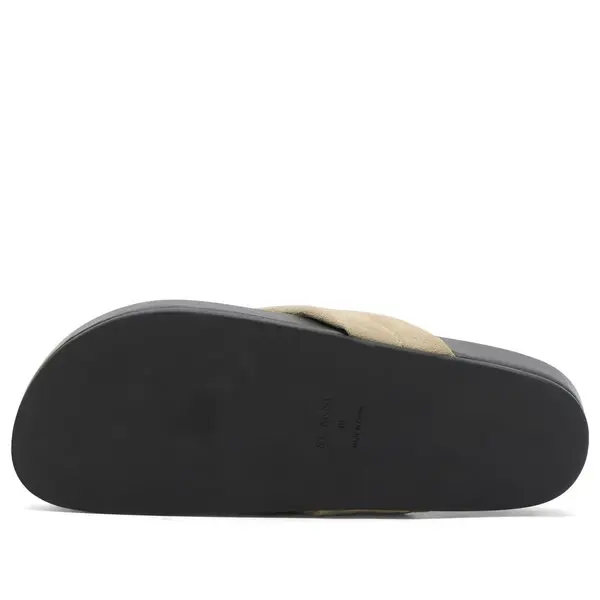 ST. AGNI Suede Stitch Detail Thong Slide