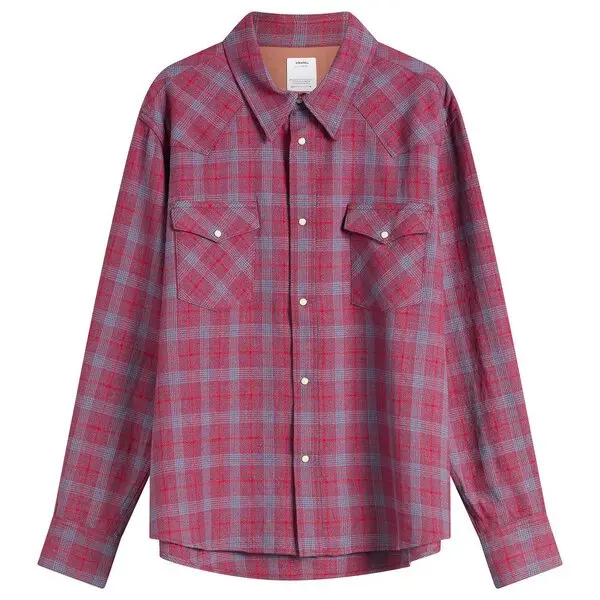 Visvim Four Corners Check Shirt - Red