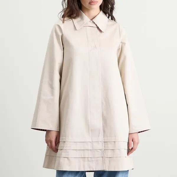DAMSON MADDER Mercedes Bow Reversible Trench Coat