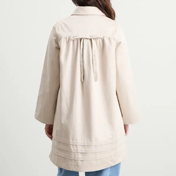 DAMSON MADDER Mercedes Bow Reversible Trench Coat