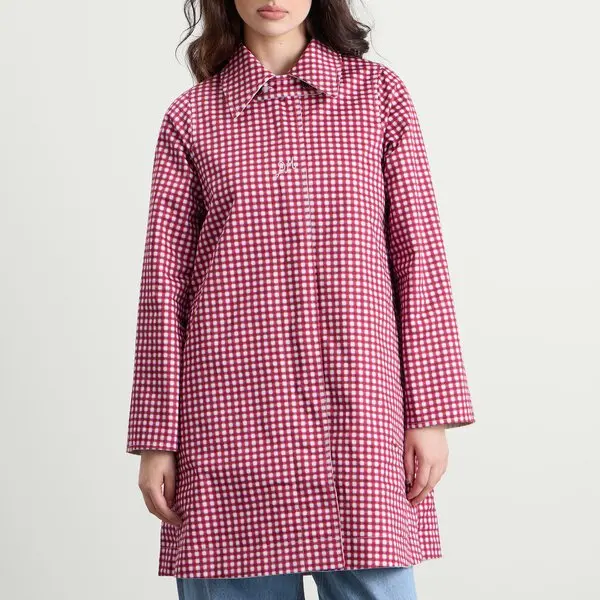 DAMSON MADDER Mercedes Bow Reversible Trench Coat