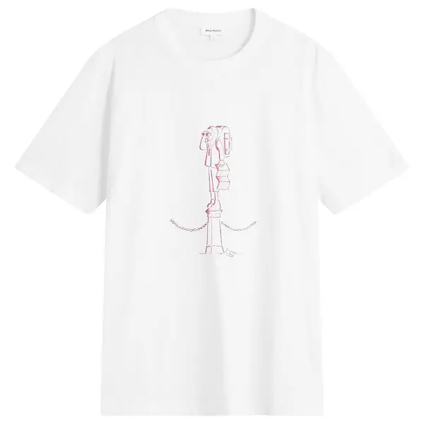 Norse Projects X Daniel Frost Map Master Print T-shirt - White