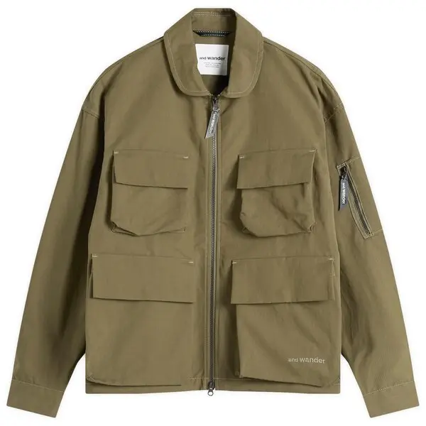 AND WANDER C/pe Twill Field Jacket - Khaki