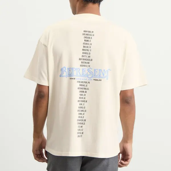 REPRESENT Golden Tour T-shirt - Flat White