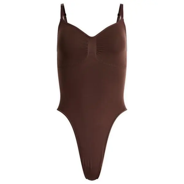 SKIMS Seamless Sculpt Thong Bodysuit - Cocoa