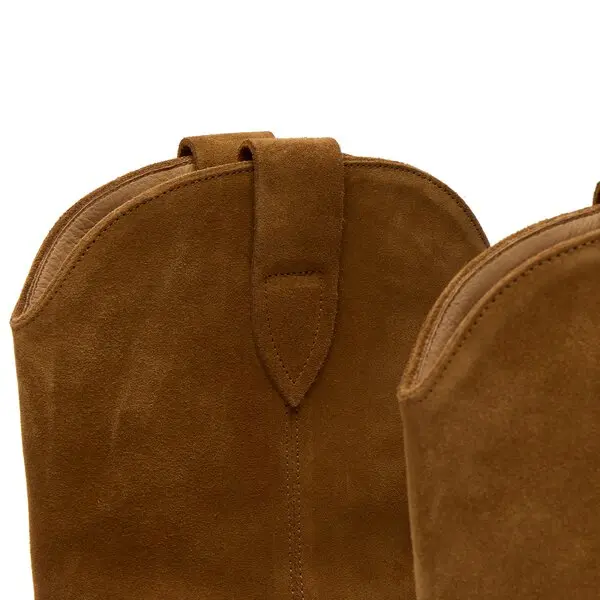Isabel Marant Étoile Duerto Suede Cowboy Boots - Cognac