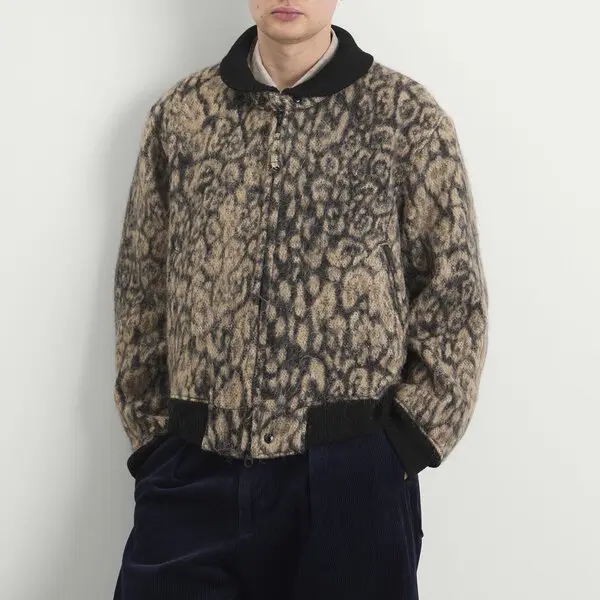 Engineered Garments Leopard Jacquard Ll Jacket
