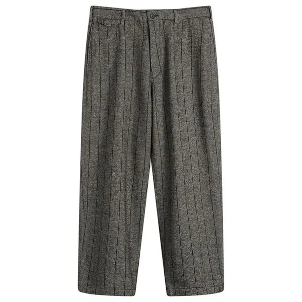 Engineered Garments Herringbone Wool Officer Pant - Dark Grey