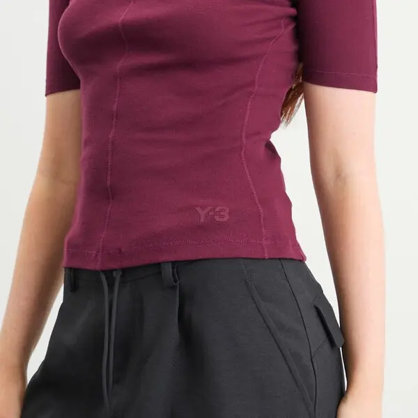 Y3 Fitted T-shirt - Maroon