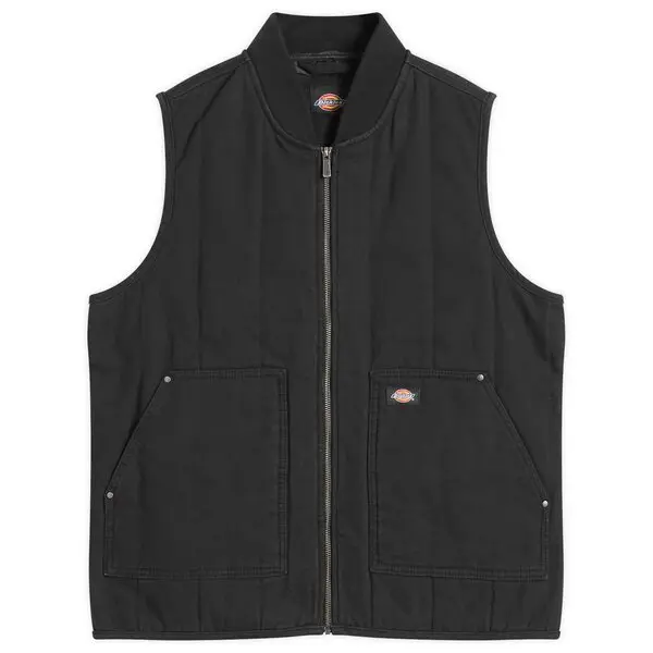 Dickies Quilted Canvas Vest - Black