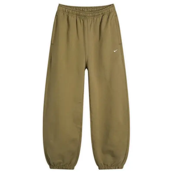 Nike Solo Swoosh Cuff Pant - Medium Olive/medium Olive/white