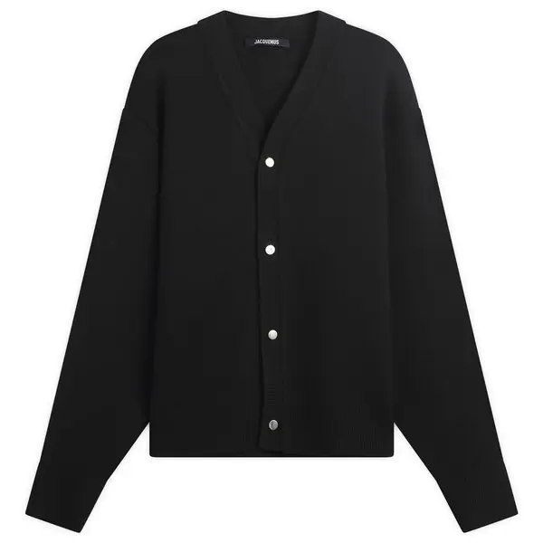 Jacquemus Merino Wool Cardigan - Black