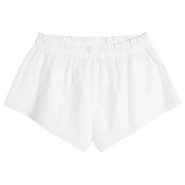 SKIMS Garment Washed Poplin Short - Snow