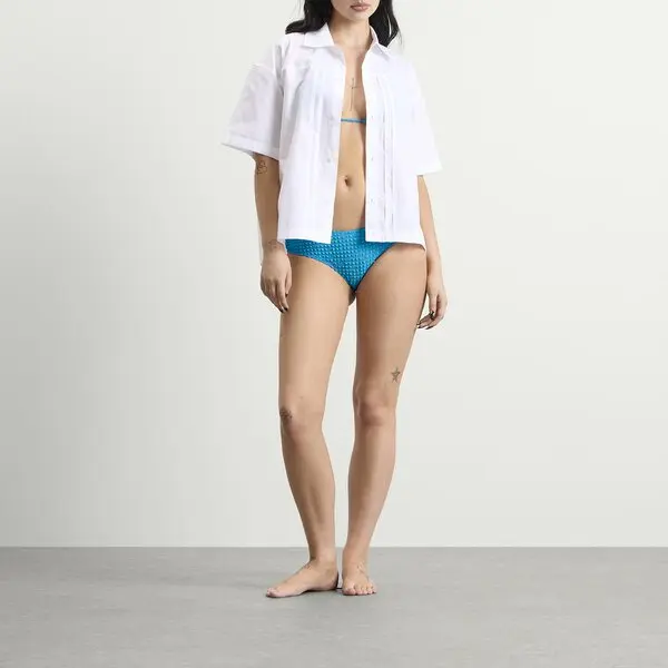 FRUITY BOOTY Seersucker Halter Bikini Bottoms