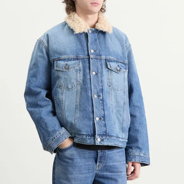 Acne Studios Vintage Blue Padded Robert Denim Jacket
