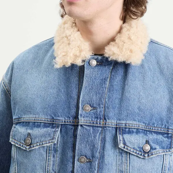 Acne Studios Vintage Blue Padded Robert Denim Jacket