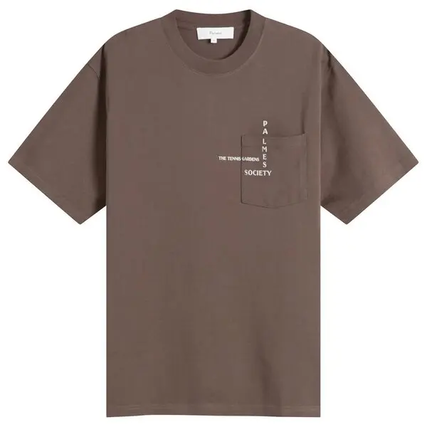 PALMES Ramus Pocket T-shirt - Brown