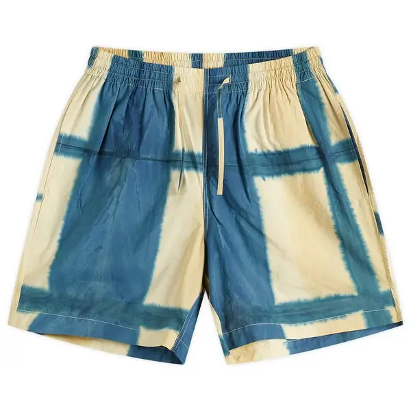 KARDO Clamp Dye Drawstring Shorts - Blue