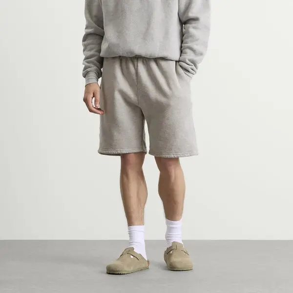 LES TIEN Heavyweight Rider Short - Heather Grey