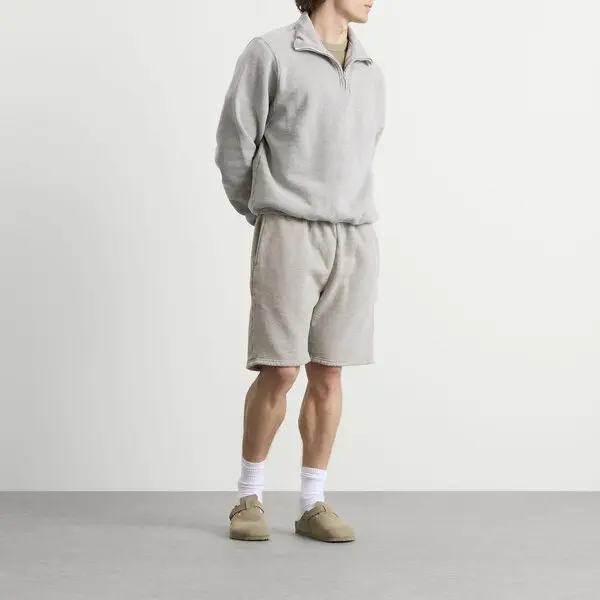 LES TIEN Heavyweight Rider Short - Heather Grey