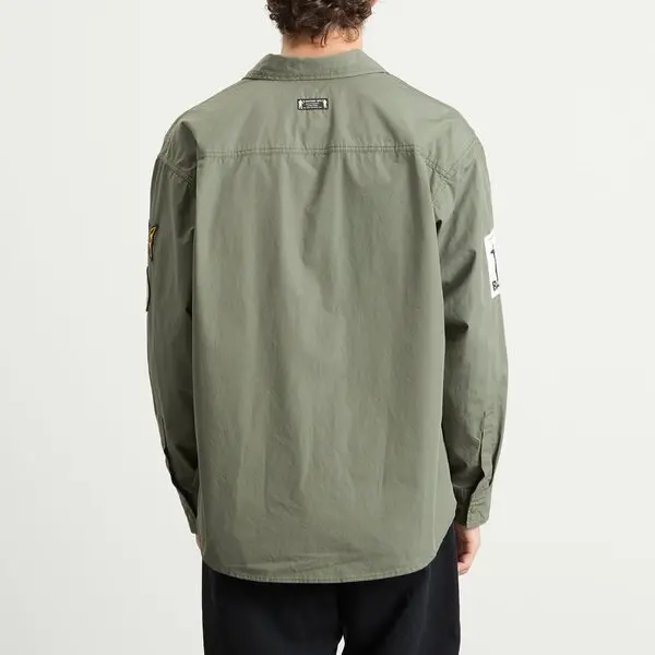 A BATHING APE Logo Military Shirt