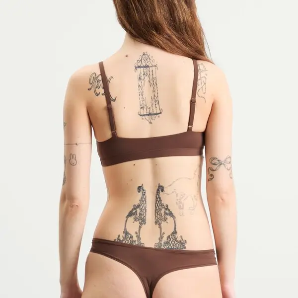 SKIMS Fits Everybody Scoop Bralette - Cocoa
