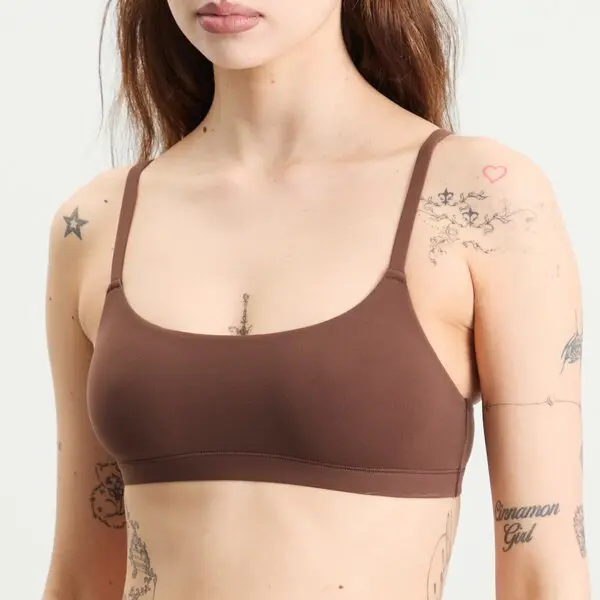 SKIMS Fits Everybody Scoop Bralette - Cocoa
