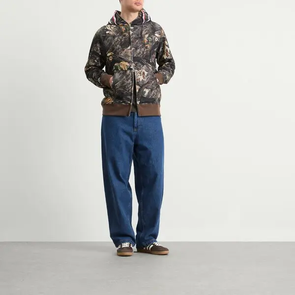 A BATHING APE Tree Edge Camo Shark Zip Hoodie
