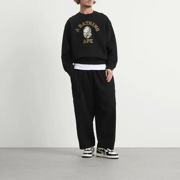 A BATHING APE Tree Edge Camo College Sweatshirt