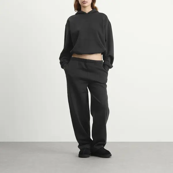 SKIMS Cotton Fleece Classic Pullover Hoodie - Onyx