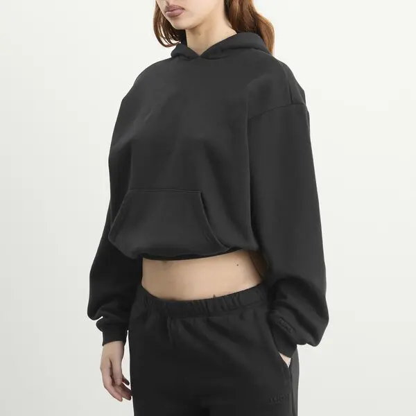 SKIMS Cotton Fleece Classic Pullover Hoodie - Onyx