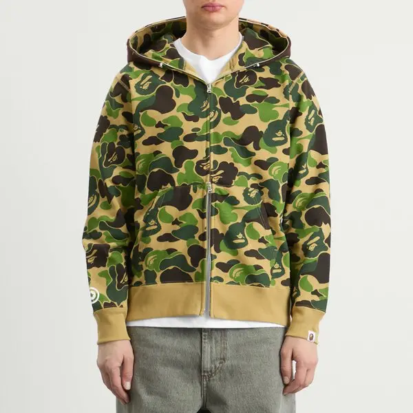A BATHING APE Abc Camo 2nd Ape Zip Hoodie