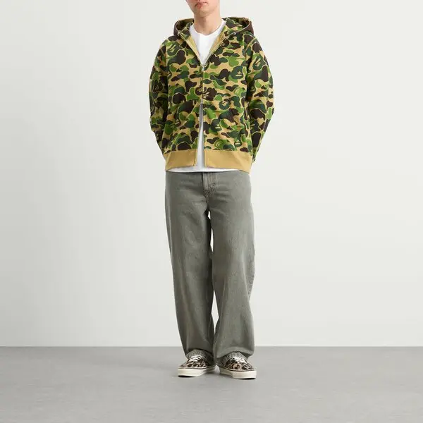 A BATHING APE Abc Camo 2nd Ape Zip Hoodie