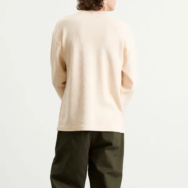 RANDY'S GARMENTS Heavyweight Thermal Crew Neck Sweatshirt