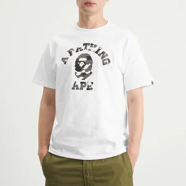 A BATHING APE City Camo College T-shirt - White