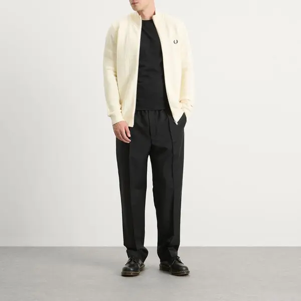 Fred Perry Textured Zip Through Cardigan