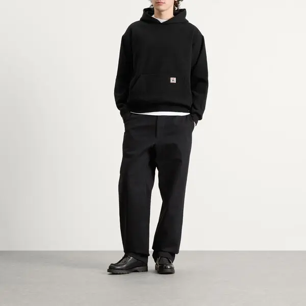 RANDY'S GARMENTS Heavyweight Logo Hoodie - Black