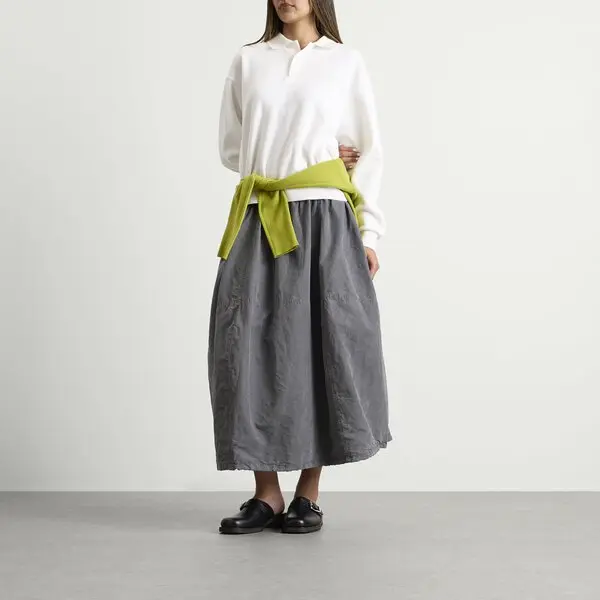 You Must Create Parachute Midi Skirt - Charcoal
