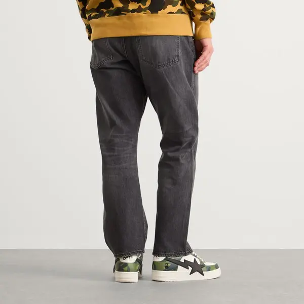 A BATHING APE Shark Loose Fit 13oz Denim Jeans - Black