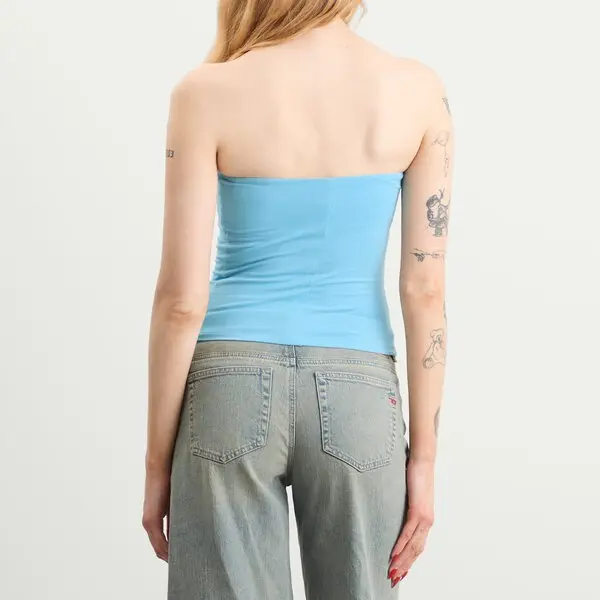 SKIMS Cotton Jersey Tube Top - Water