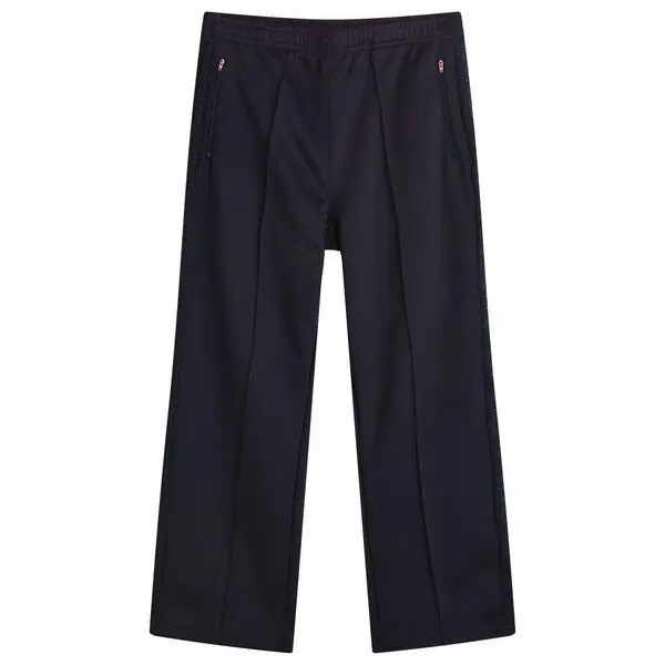 PALMES Tricot Track Pants With Lace Panelling - Navy