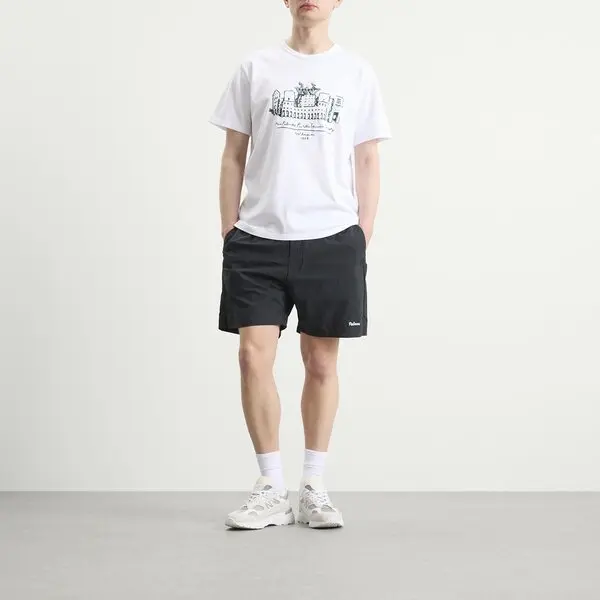 PALMES Stitch Tennis Shorts - Black