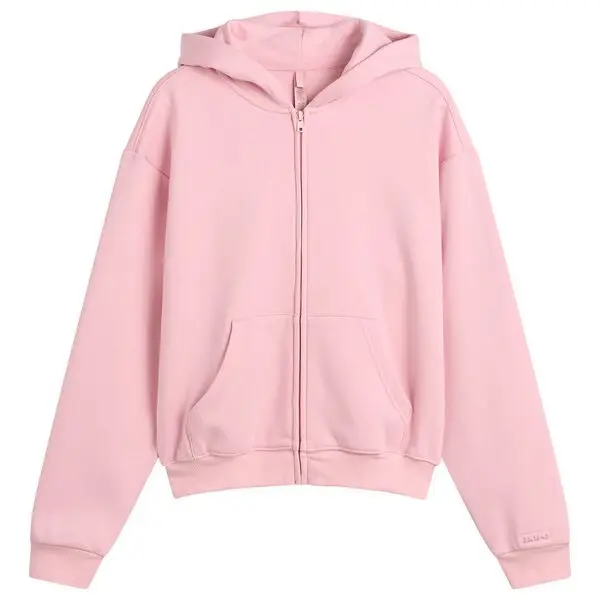 SKIMS Cotton Fleece Classic Zip Up Hoodie - Halite