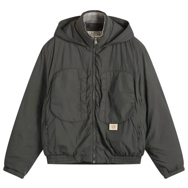 RANRA Purs Padded Nylon Hoodie Jacket - Peat