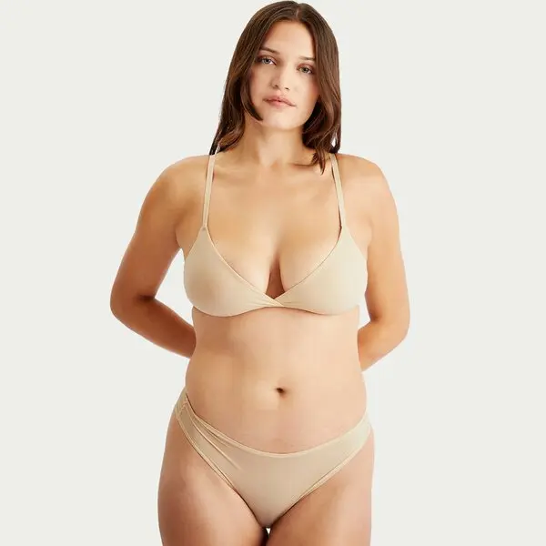 SKIMS Fits Everybody Crossover Bralette - Sand