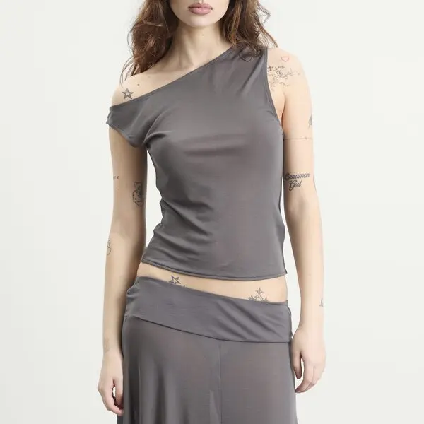 ST. AGNI Fine Jersey Asymm Top