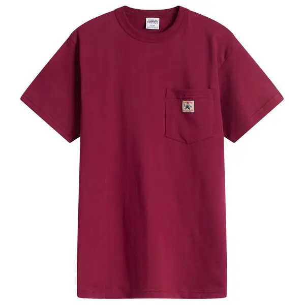 RANDY'S GARMENTS Randy’s Garments  Logo Pocket T-shirt - Maroon